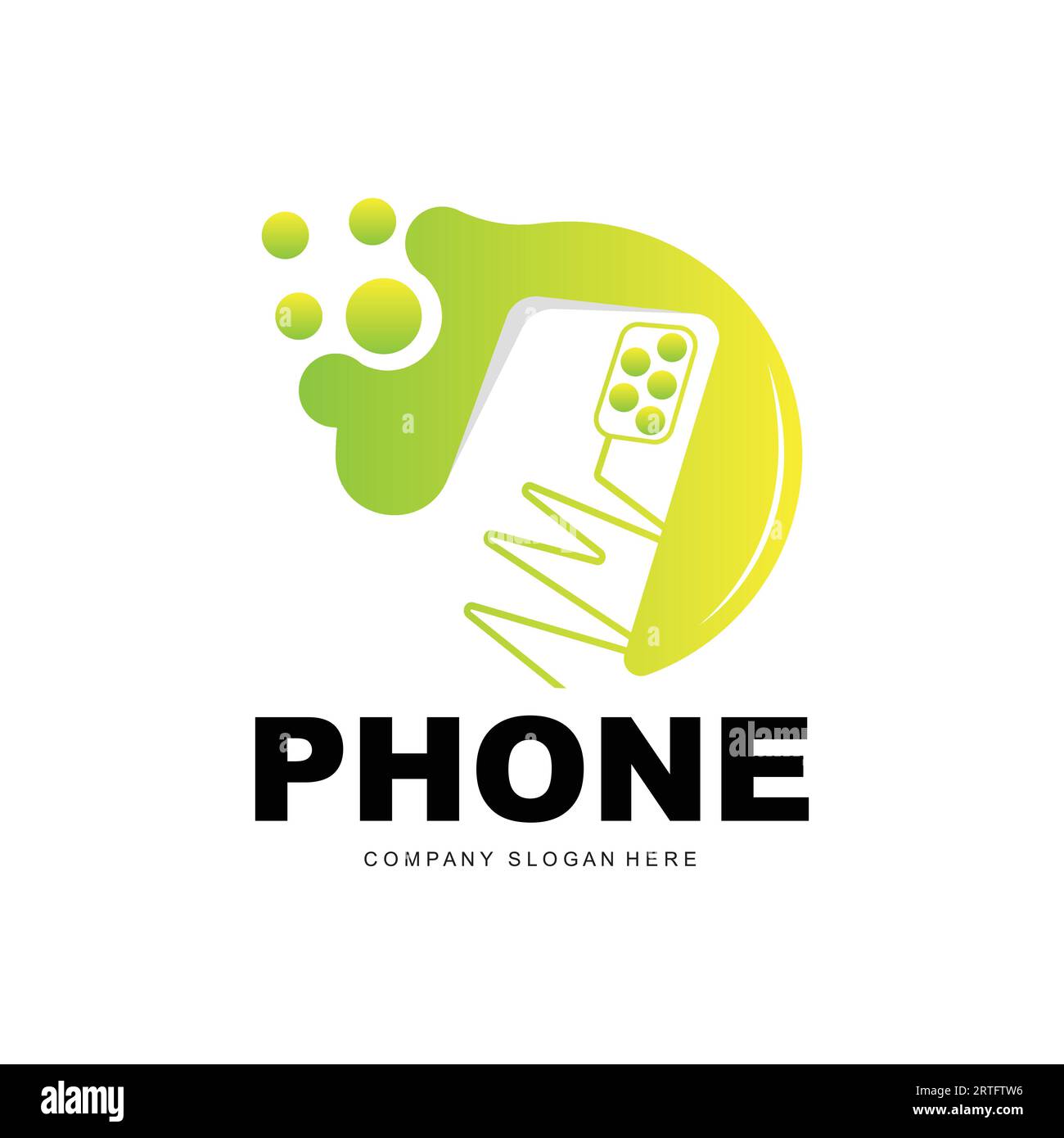 Smartphone Logo, Communication Electronics Vector, Modern Phone Design ...