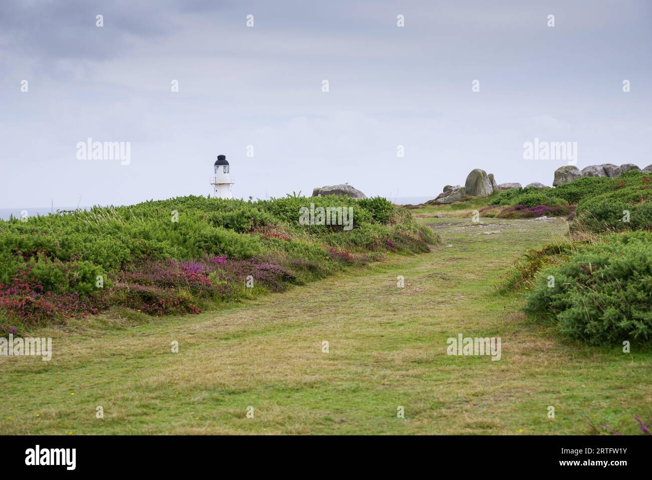 The picturesque Peninnis Head Lighthouse on St Marys island, Isles of ...