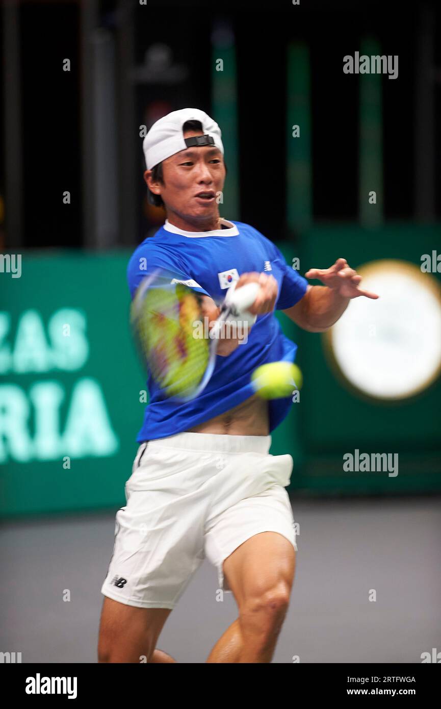 Valencia, Spain. 12th Sep, 2023. Hong Seong Chan (KOR) in action during ...