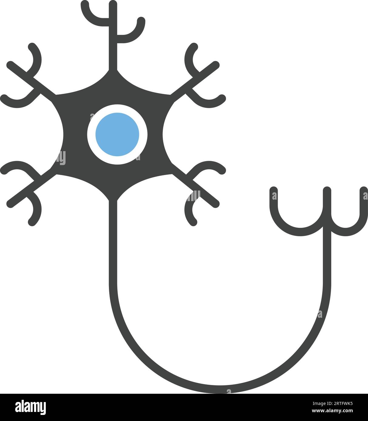 Human brain neuron Stock Vector Images - Alamy