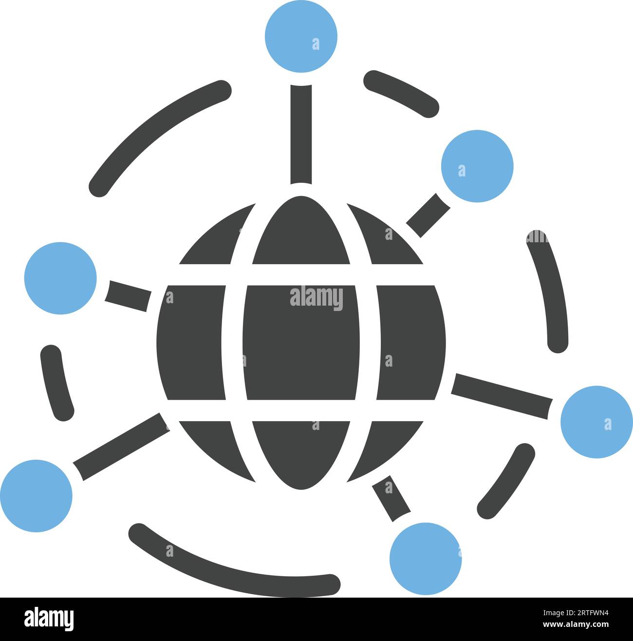 Computer network icon line Stock Vector Images - Alamy