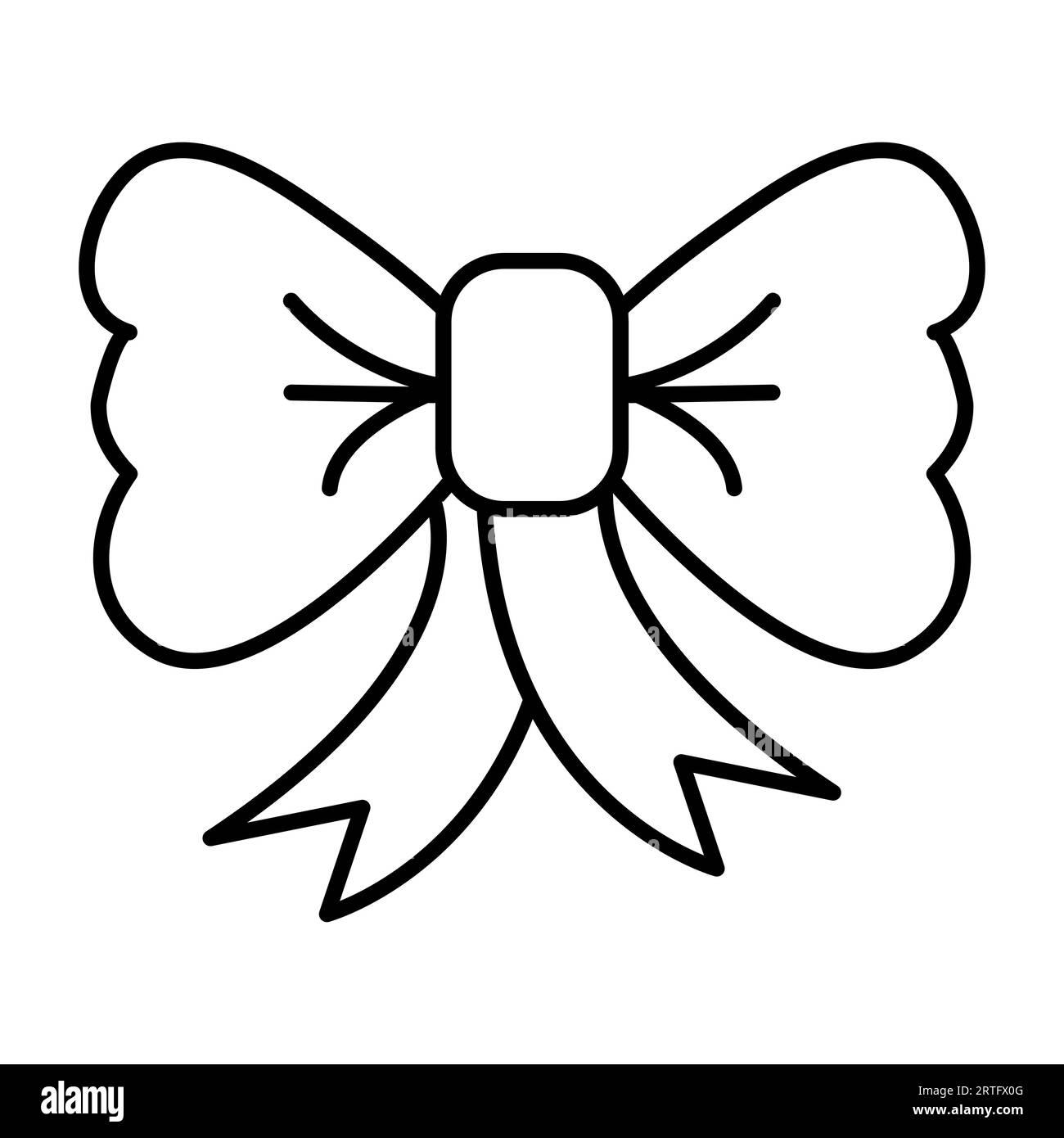 Satin small simple bow Stock Vector Images - Alamy
