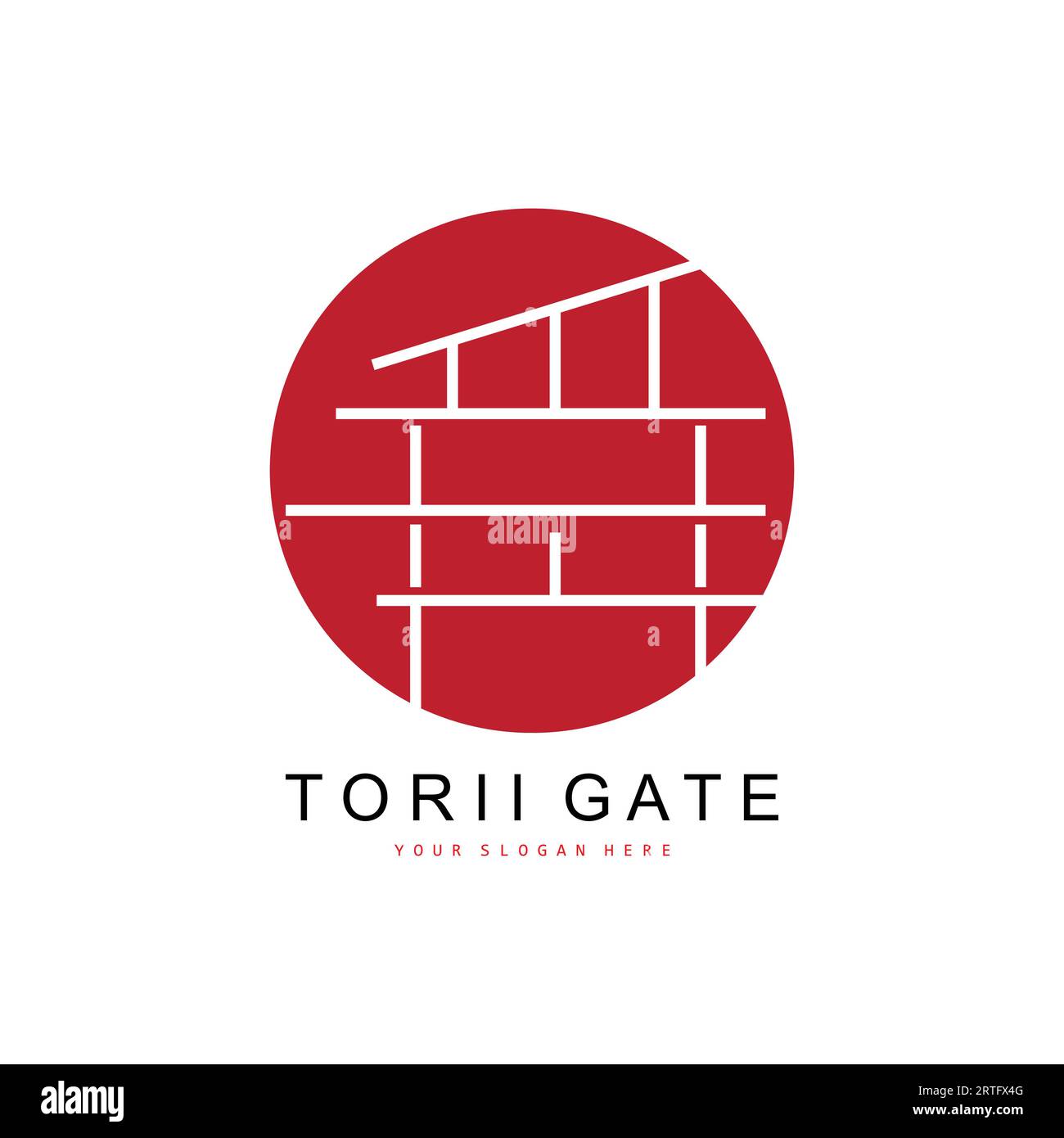 Torii Gate Logo, Japanese Building Design, China Icon Vector ...