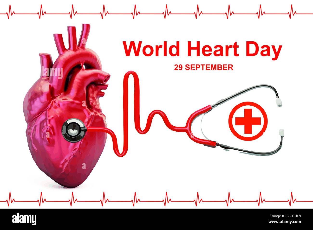 World Heart Day greetings. It is intended to increase public awareness ...