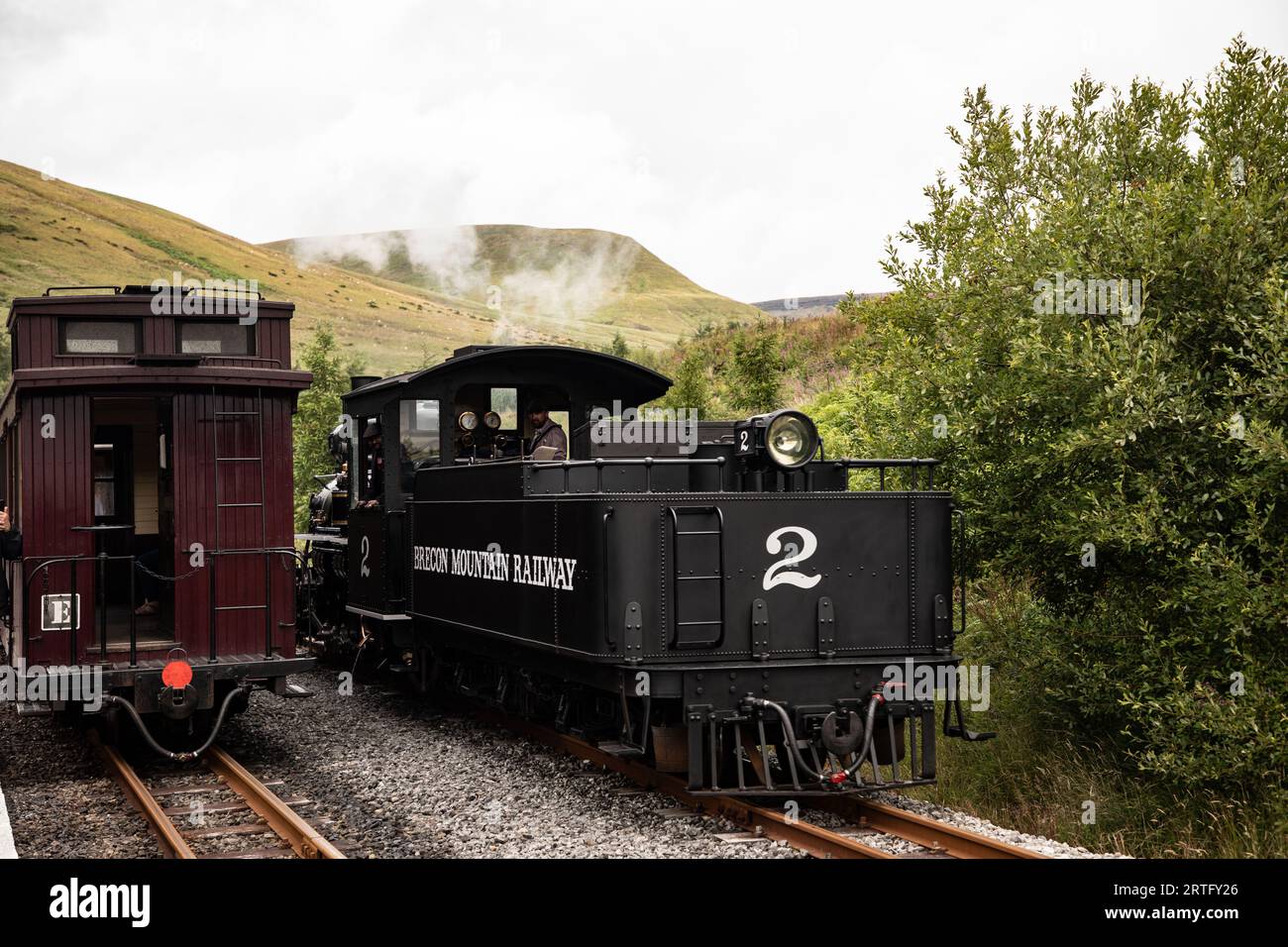 Brecon Mountain Railway Stock Photo - Alamy