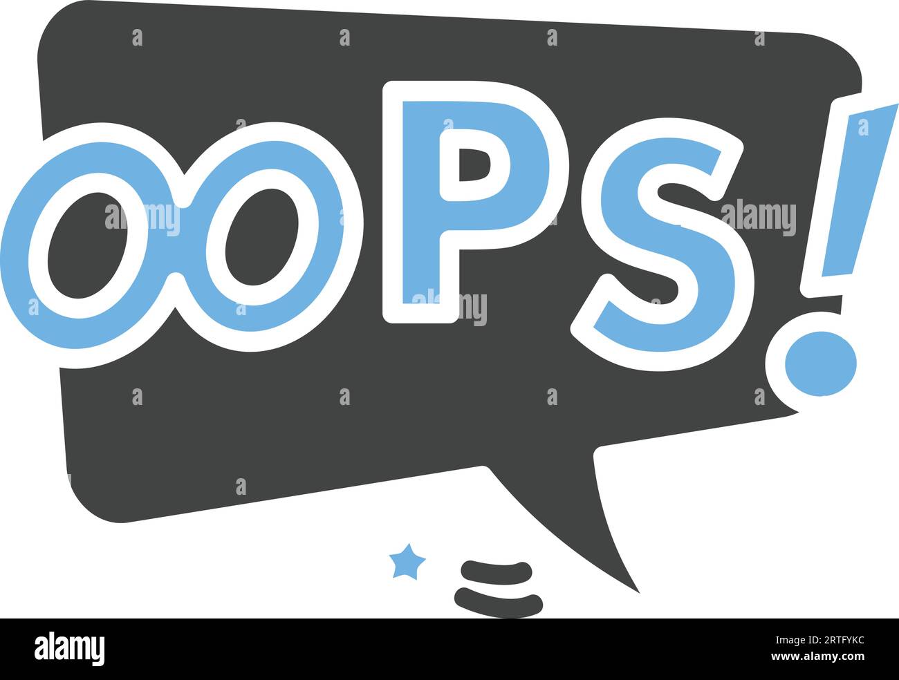 Oops Bubble Icon Image Stock Vector Image & Art - Alamy