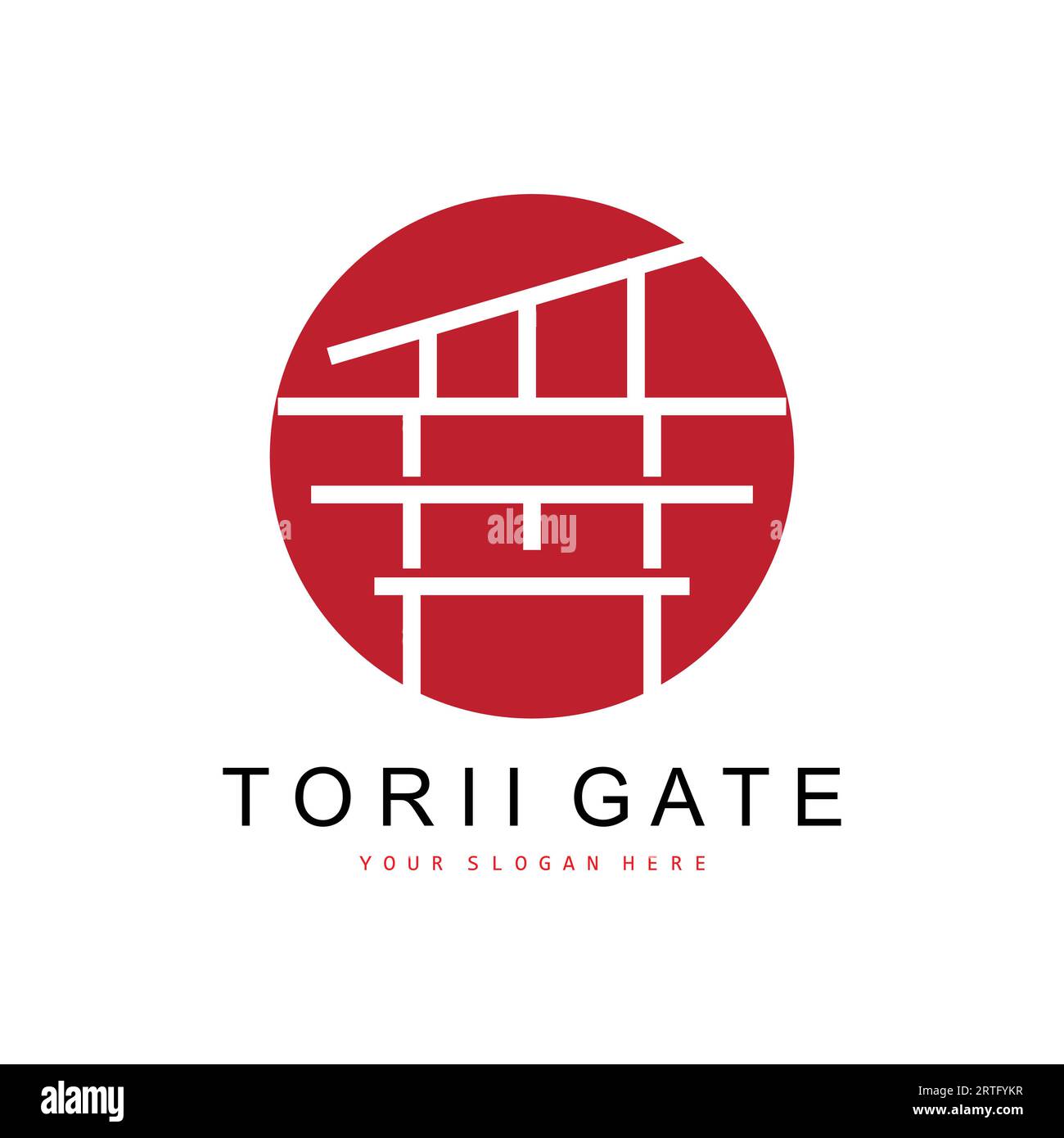 Itsukushima shinto shrine sunset Stock Vector Images - Alamy