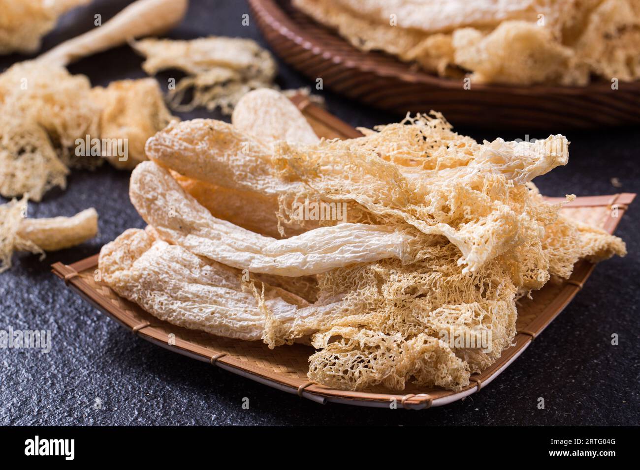 Dried Tropical Stinkhorn mushroom, Phallus indusiatus , Dried Bamboo ...