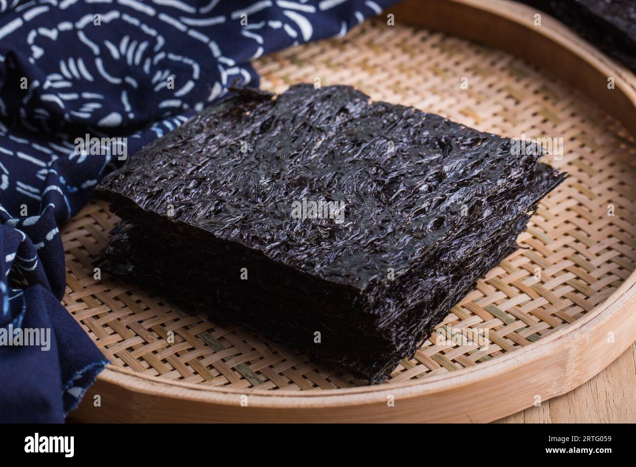 Nori leaves. Crunchy dried seaweed. china traditional cuisine, dried ...