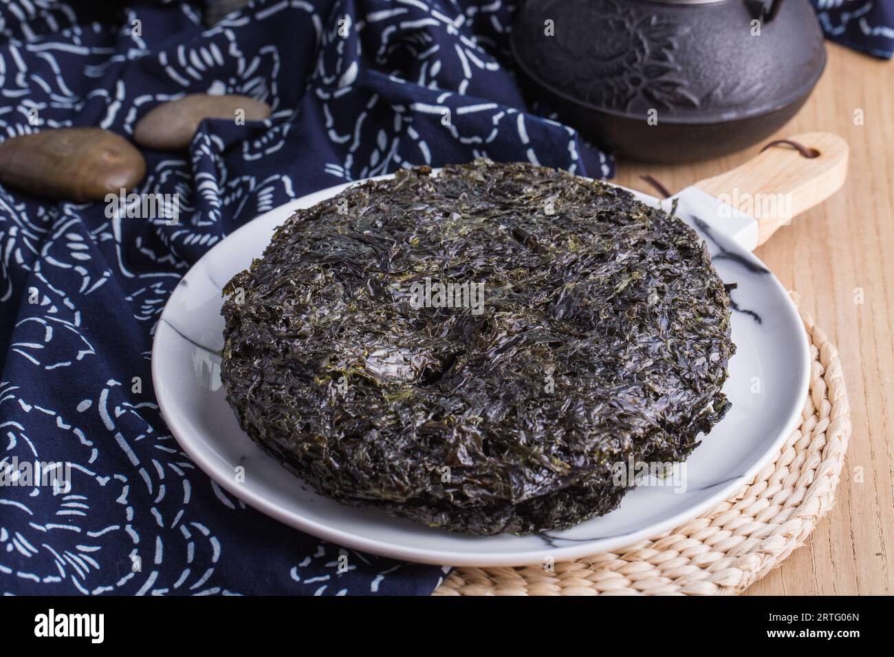 Nori leaves. Crunchy dried seaweed. china traditional cuisine, dried ...