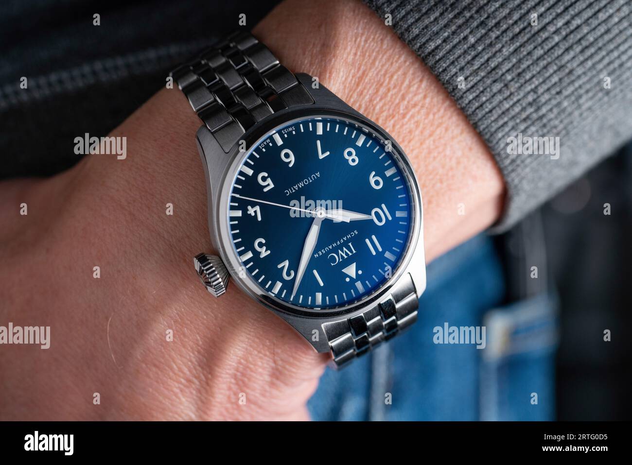IWC Big Pilot's models Stock Photo - Alamy