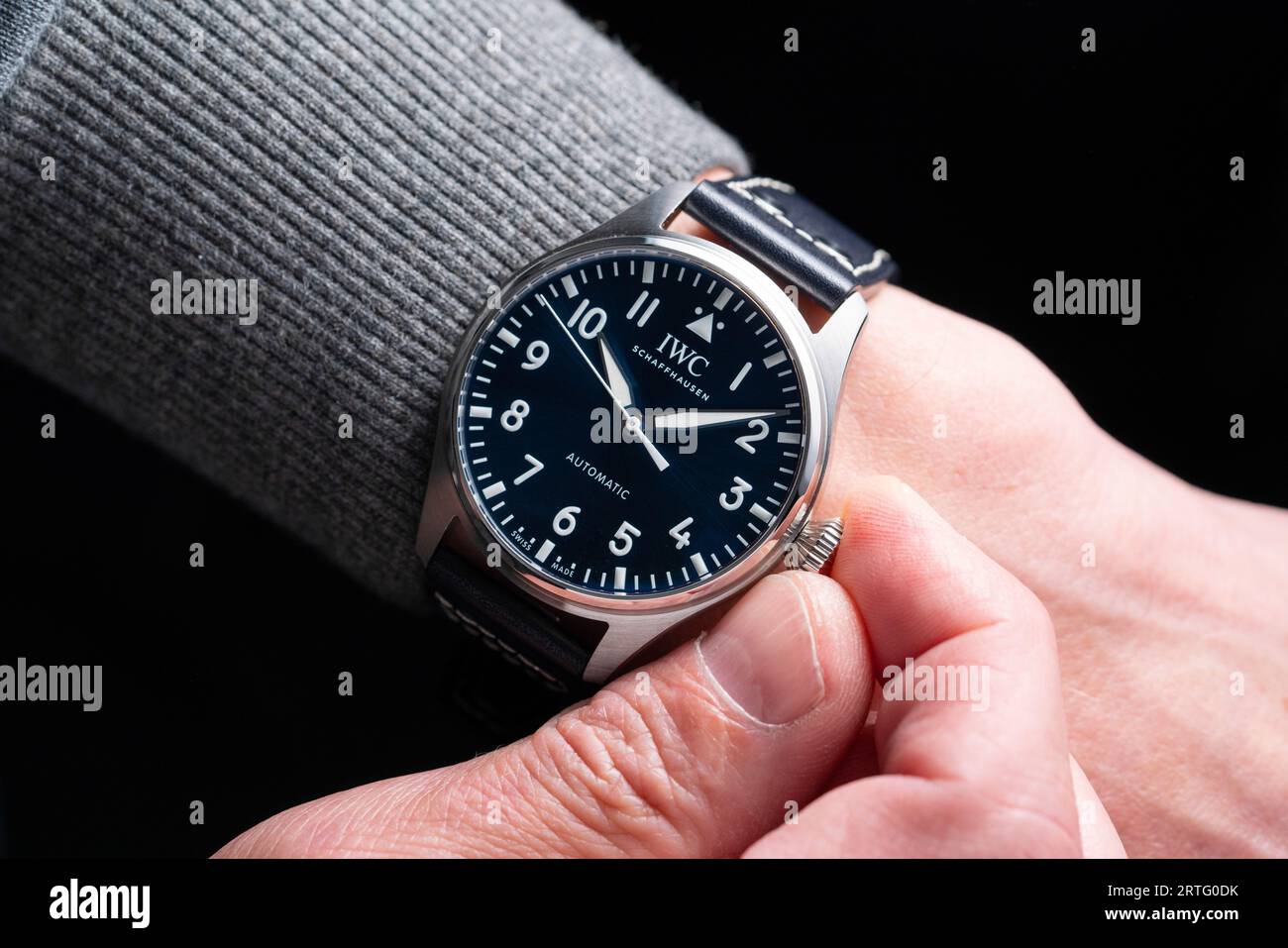 IWC Big Pilot's models Stock Photo - Alamy