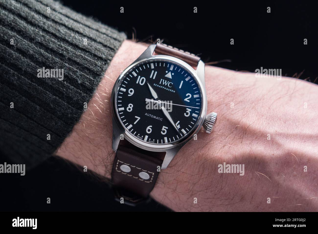 IWC Big Pilot's models Stock Photo - Alamy