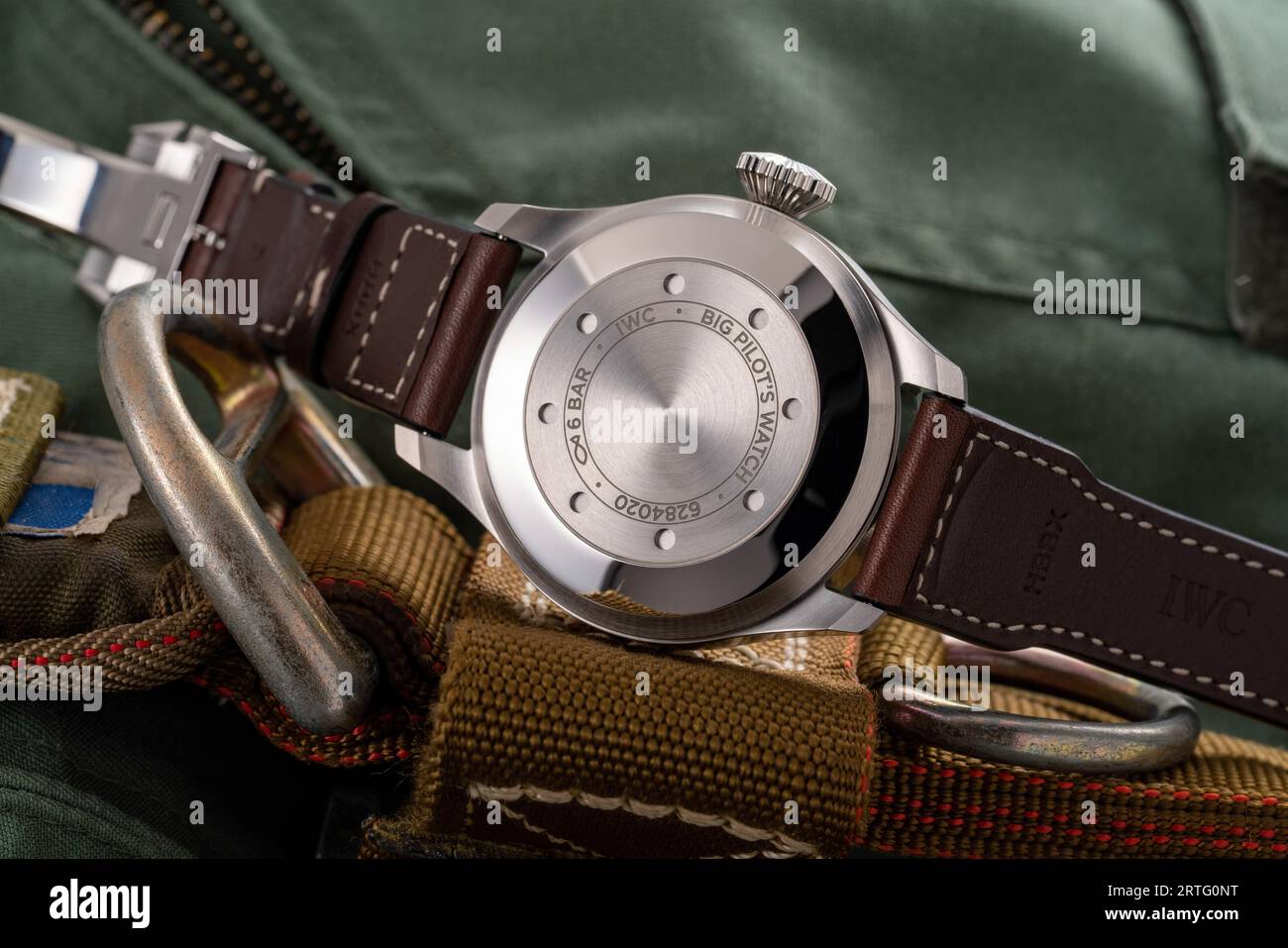 IWC Big Pilot’s Watch IW501015 with green dial Stock Photo - Alamy