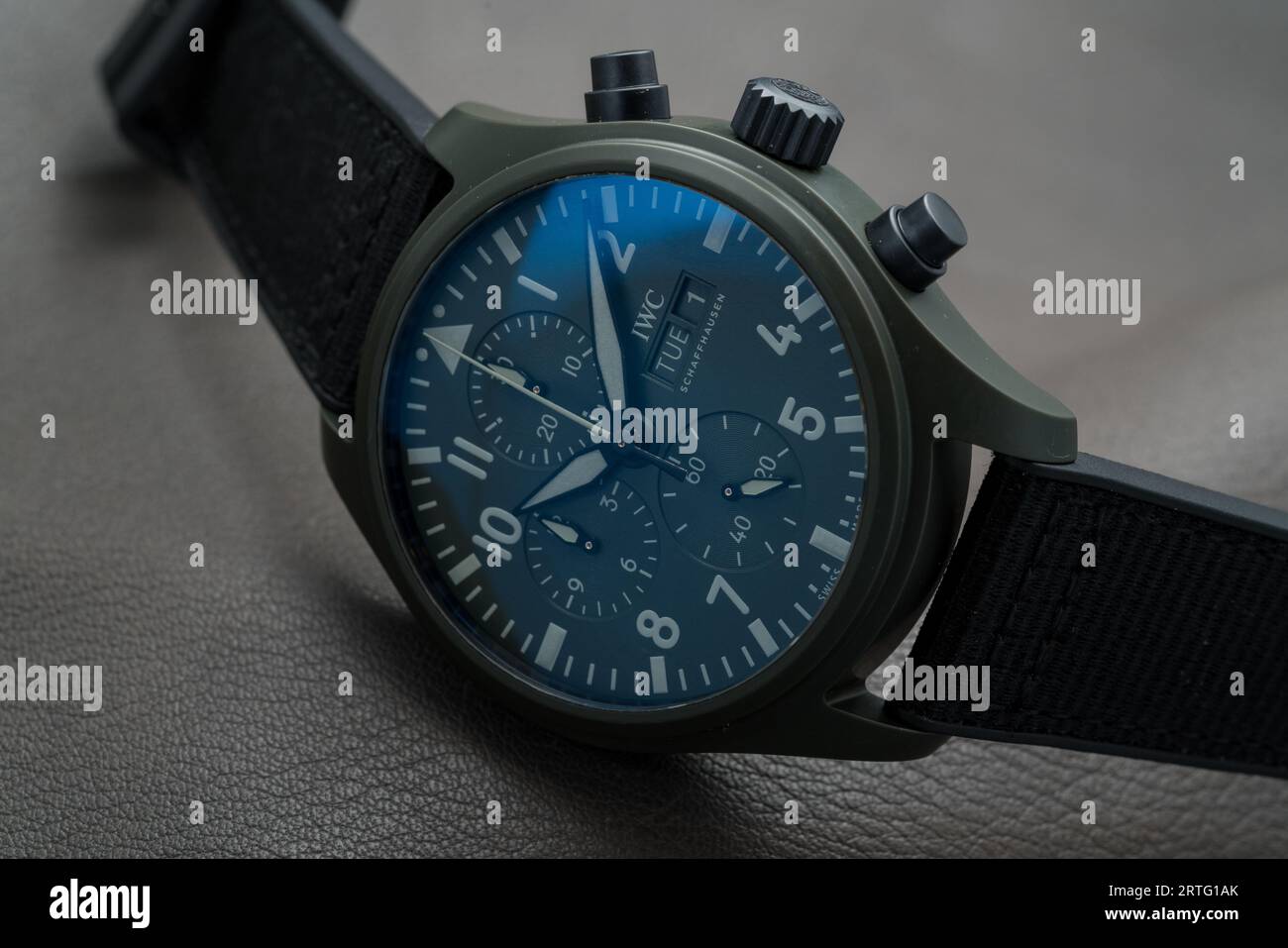 Various IWC Pilot's Watch models in ceramic as seen during SIHH in ...