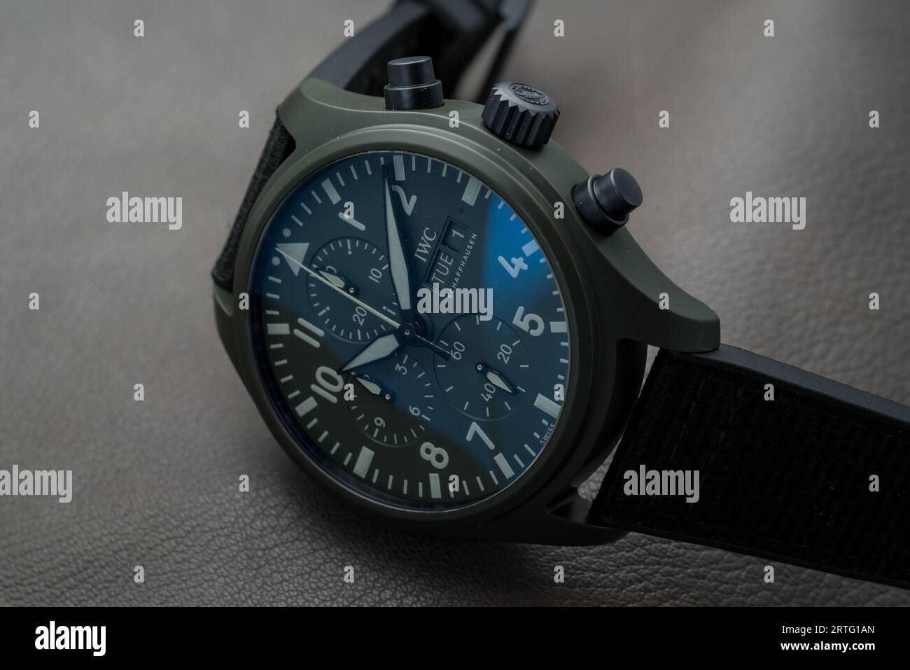 Various IWC Pilot's Watch models in ceramic as seen during SIHH in ...