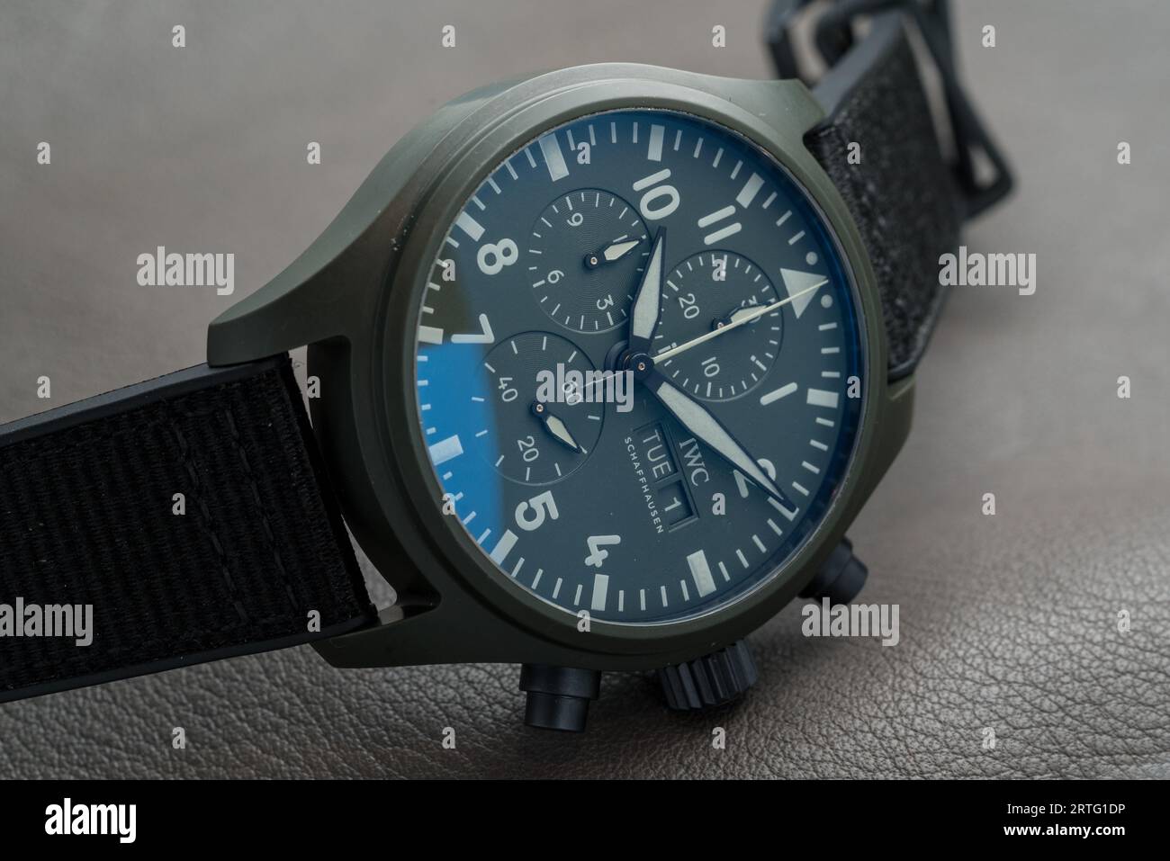 Various IWC Pilot's Watch models in ceramic as seen during SIHH in ...