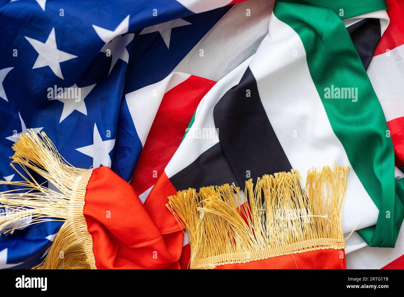 Jordan and American flag of silk with copyspace for your text or images ...