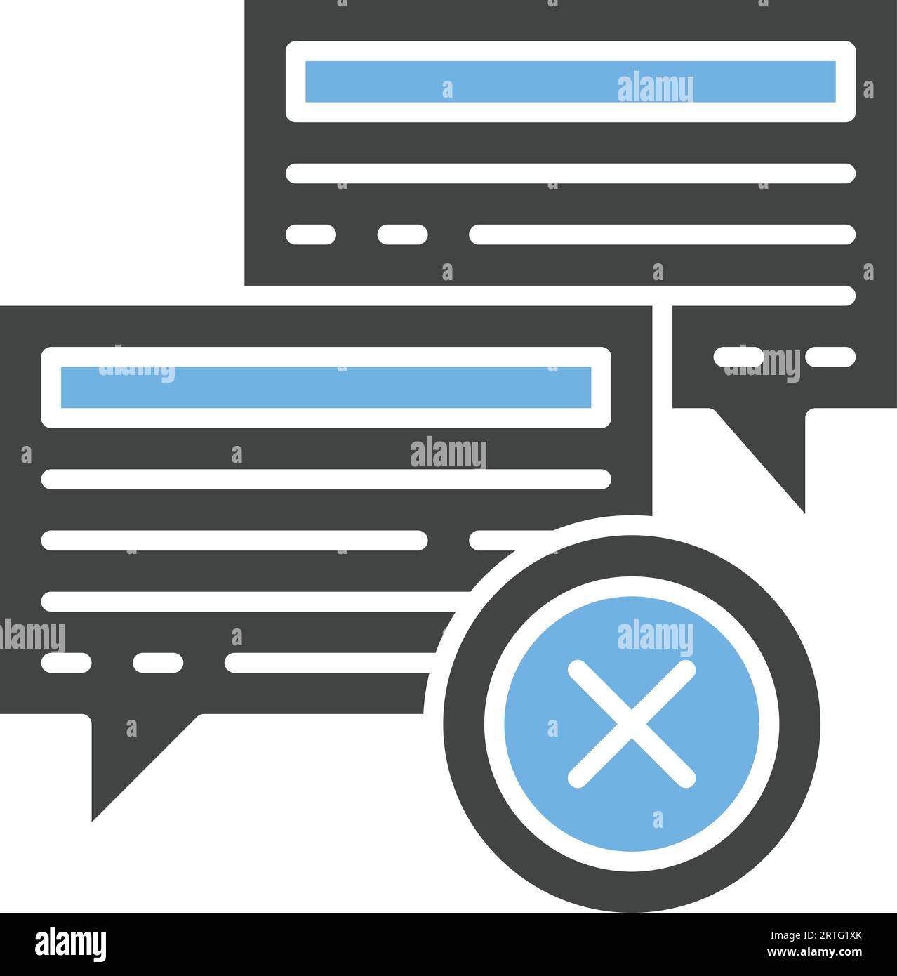 Cancel speech Stock Vector Images - Alamy