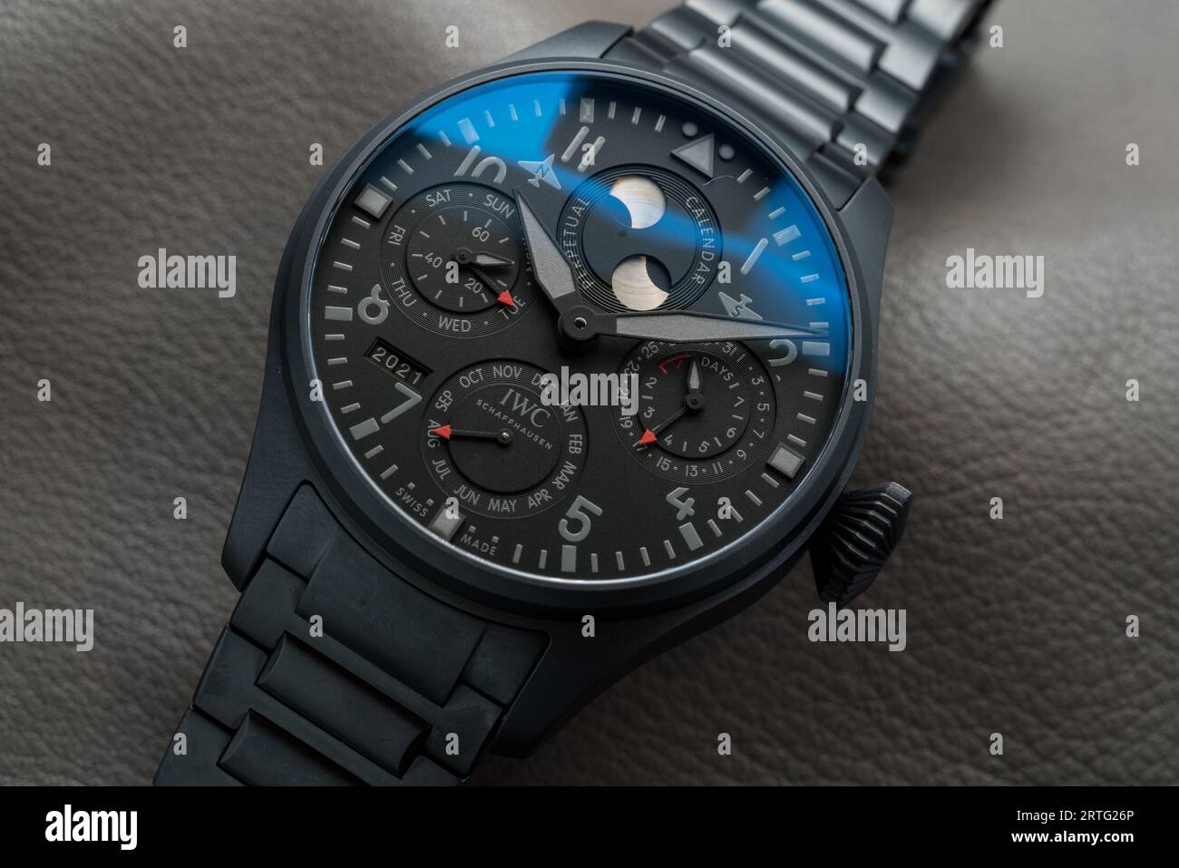 IWC BIG PILOT’S WATCH PERPETUAL CALENDAR as seen during SIHH in Geneva ...