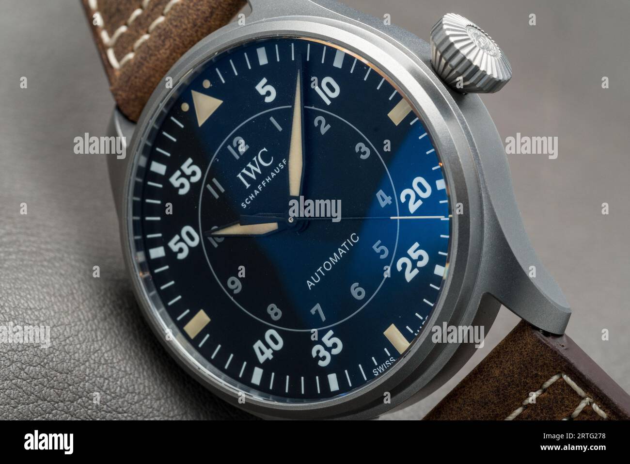 Various IWC Big Pilot models as seen during SIHH in Geneva Switzerland ...