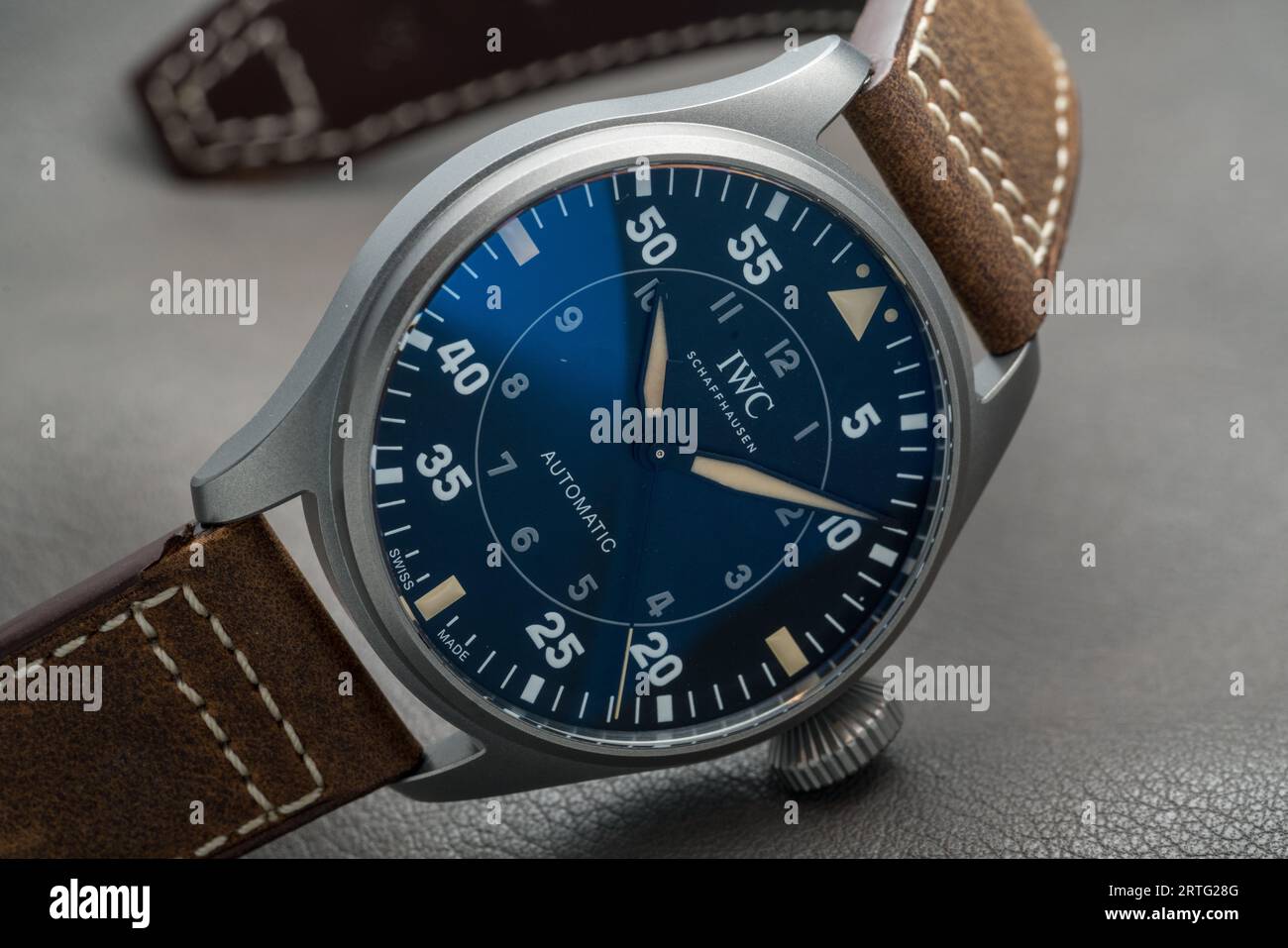 Various IWC Big Pilot models as seen during SIHH in Geneva Switzerland ...