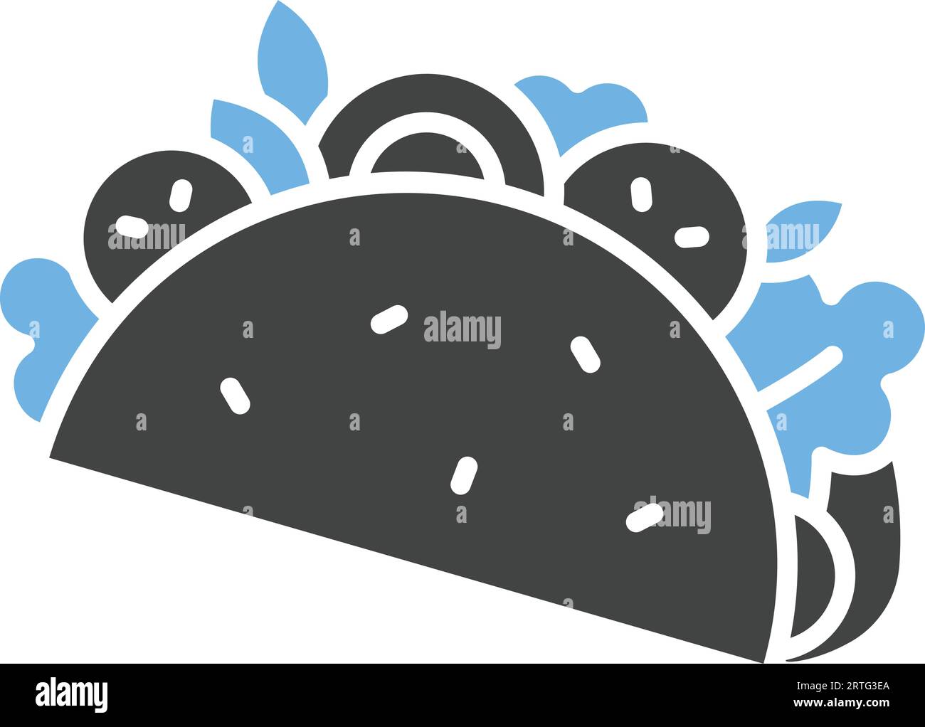 Tasty taco icon outline Stock Vector Images - Alamy