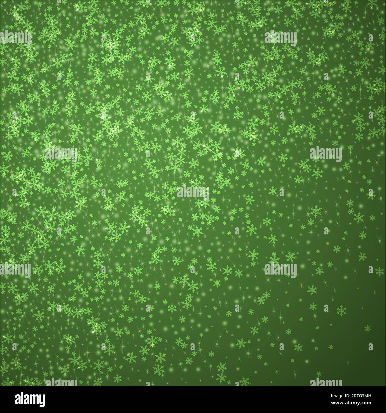 Snowy christmas background. Subtle flying snow flakes and stars on ...