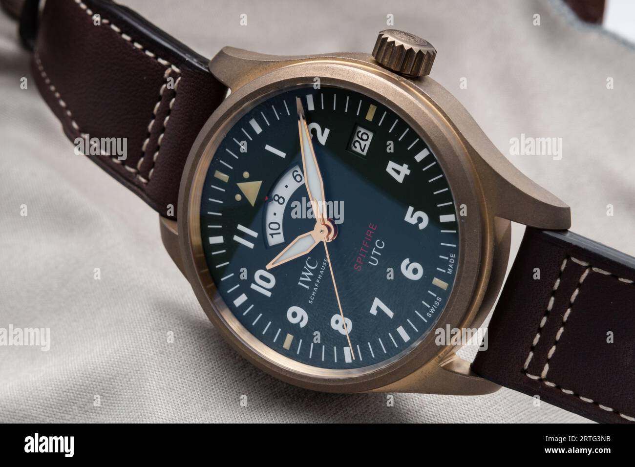 IWC Pilot’s UTC Spitfire IW327101 Stock Photo - Alamy