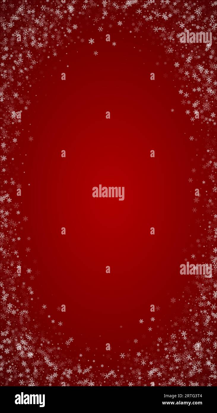 Snowfall overlay christmas background. Subtle flying snow flakes and ...