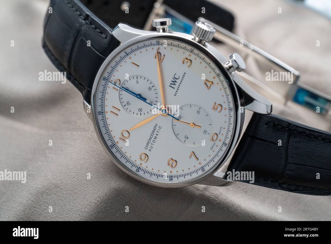 IWC Portugieser Chronograph IW371604 Stock Photo - Alamy