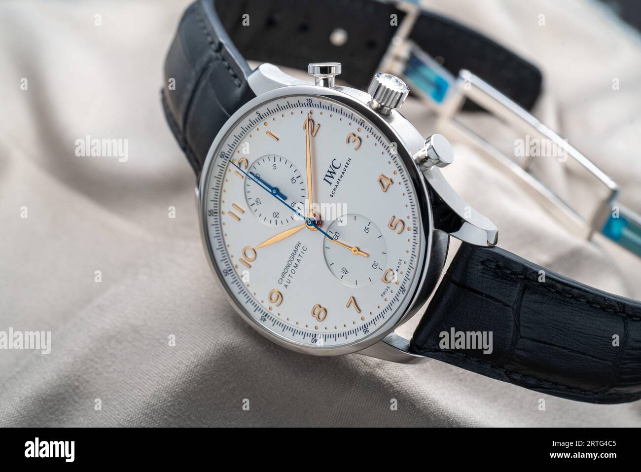 IWC Portugieser Chronograph IW371604 Stock Photo - Alamy