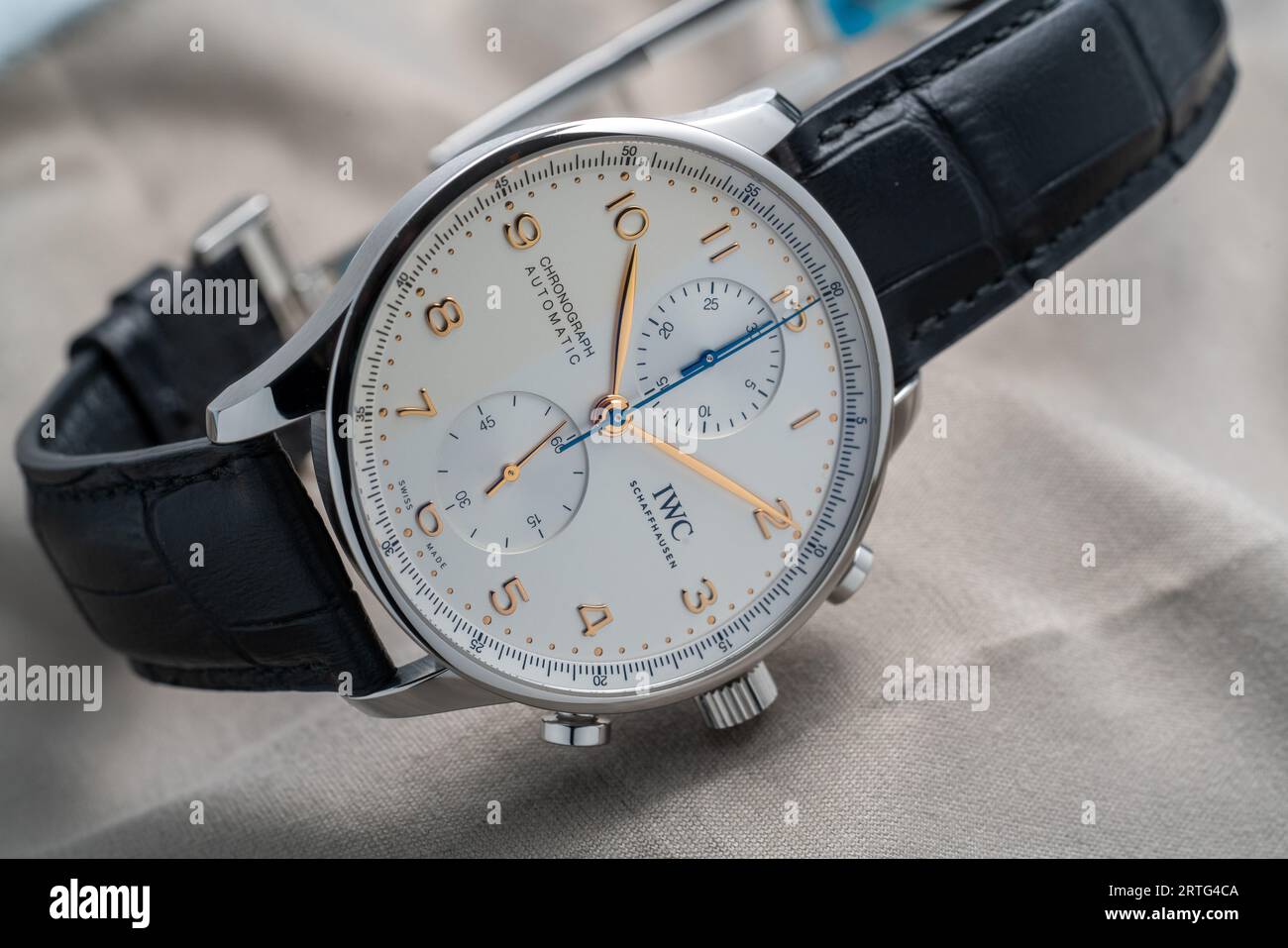 IWC Portugieser Chronograph IW371604 Stock Photo - Alamy
