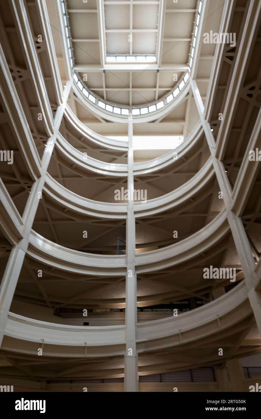 Lingotto, Turin, Italy, - August 10, 2023. Interior of the Lingotto ...