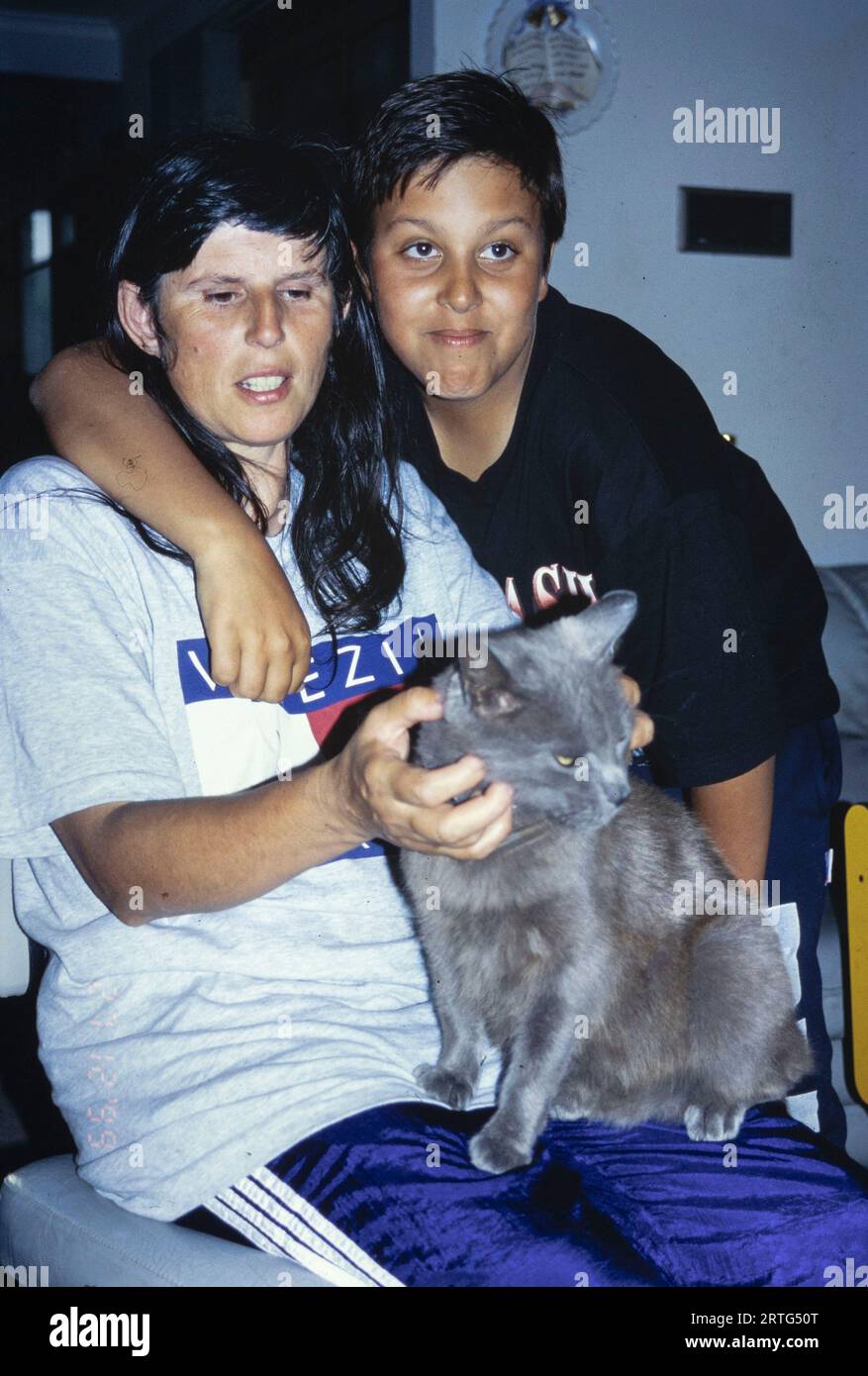 Melbourne, Australia December 1999: Heartfelt moment of an Australian ...