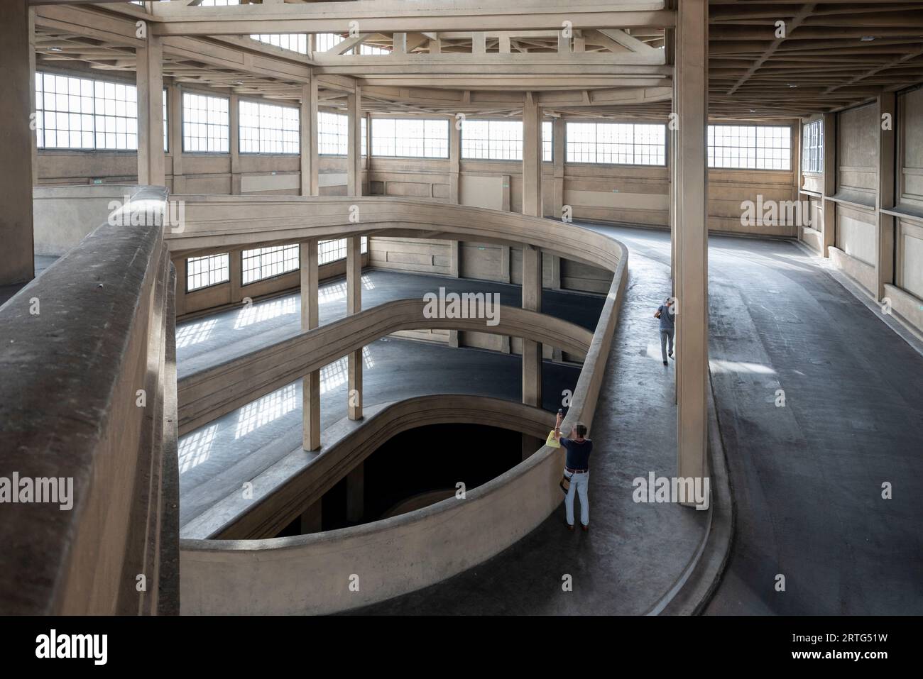 Lingotto, Turin, Italy, - August 10, 2023. Interior of the Lingotto ...