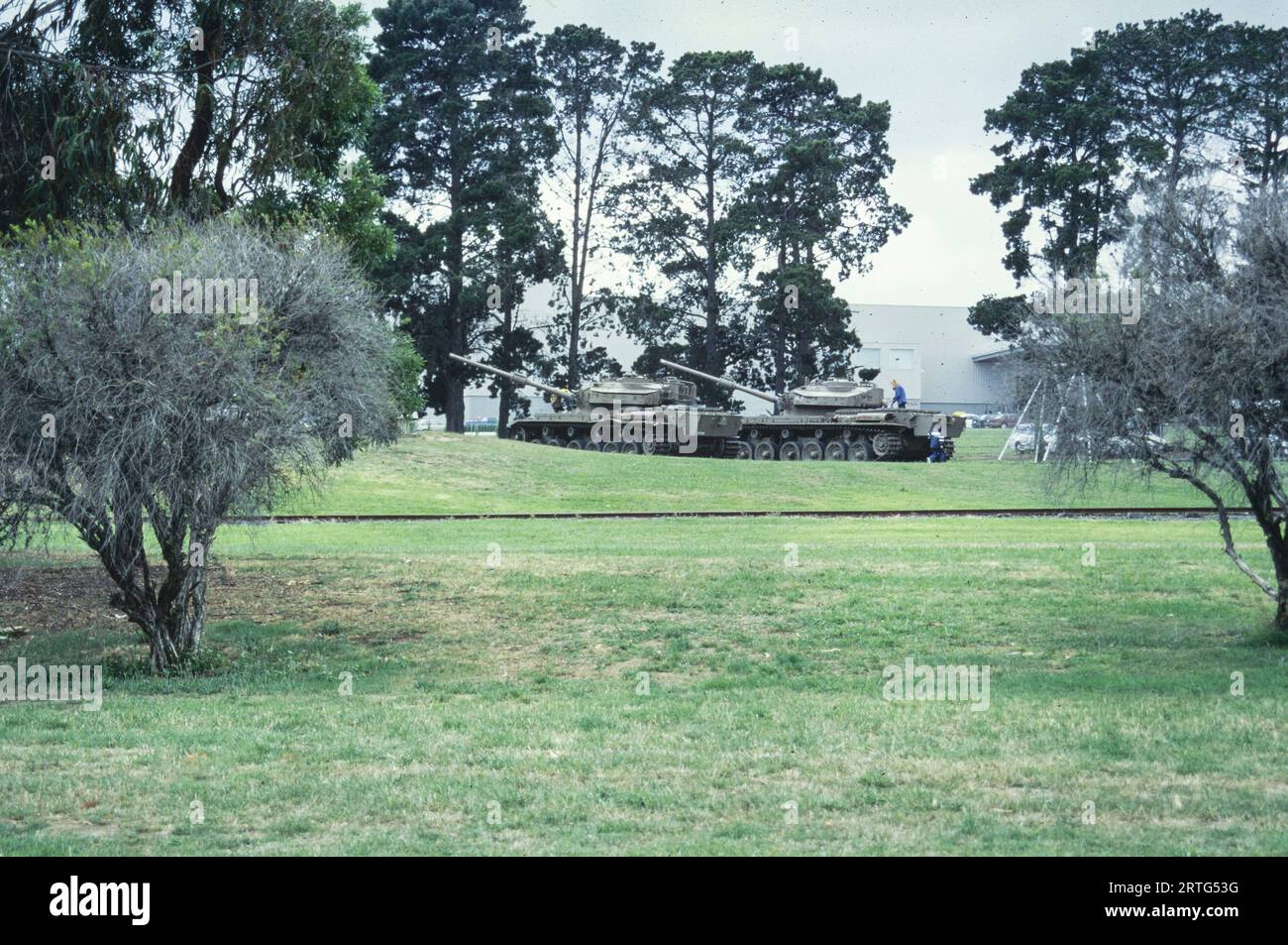 Melbourne, Australia December 1999: Historic 1990s image of military ...