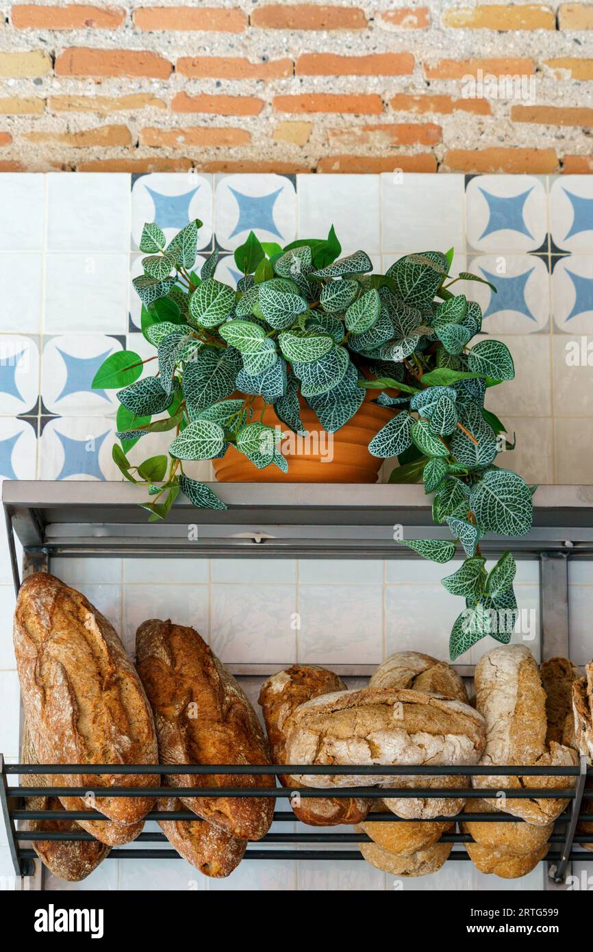 Bakery display with bread baguette hi-res stock photography and images ...