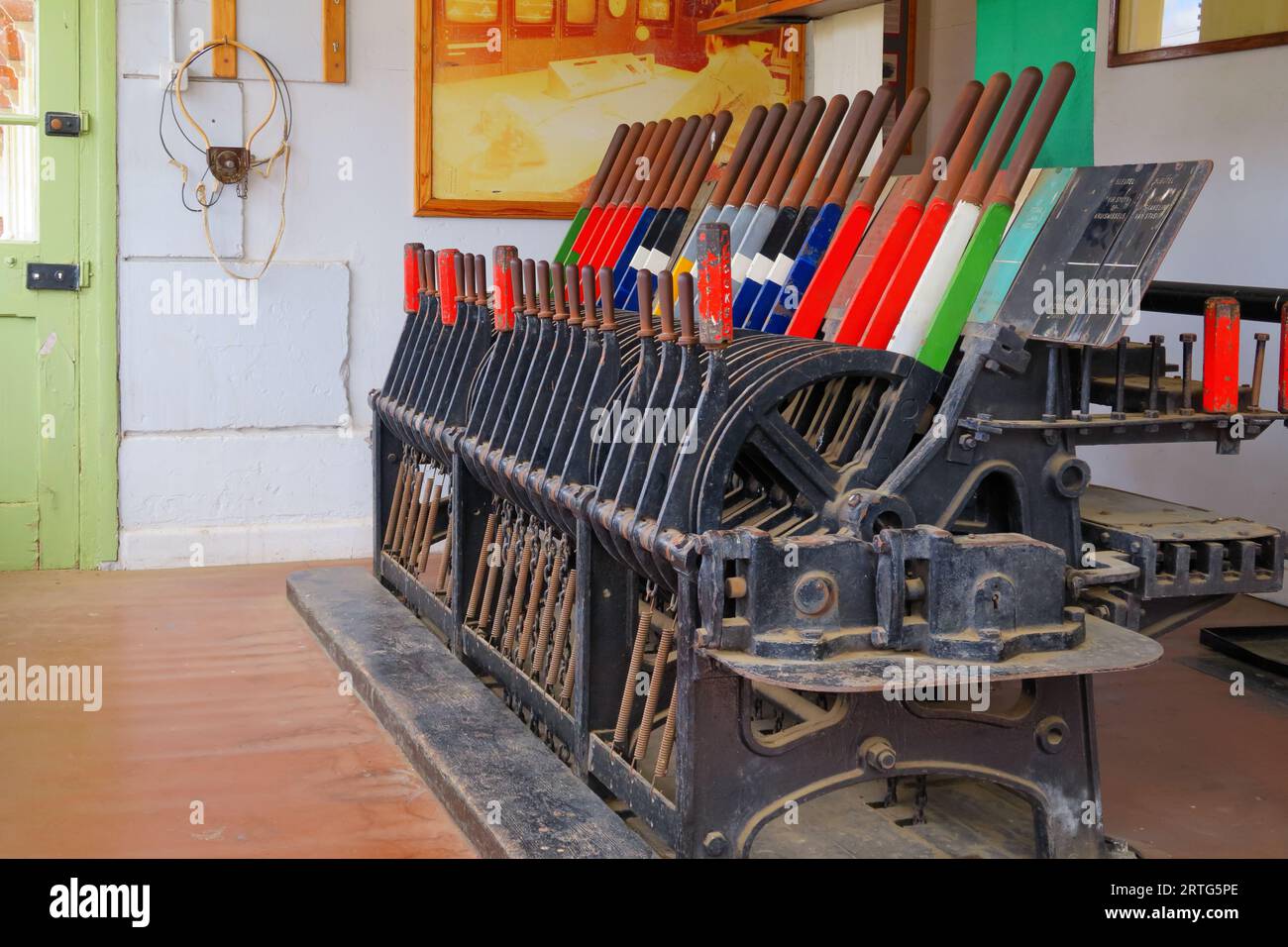 Old railroad track switch hi-res stock photography and images - Alamy