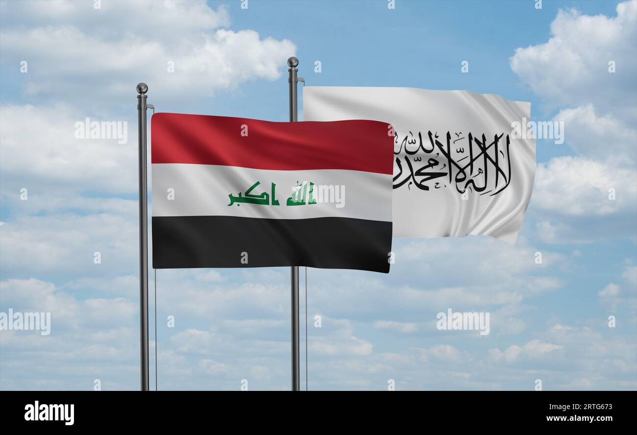 Iraq flag in wind 3d hi-res stock photography and images - Alamy