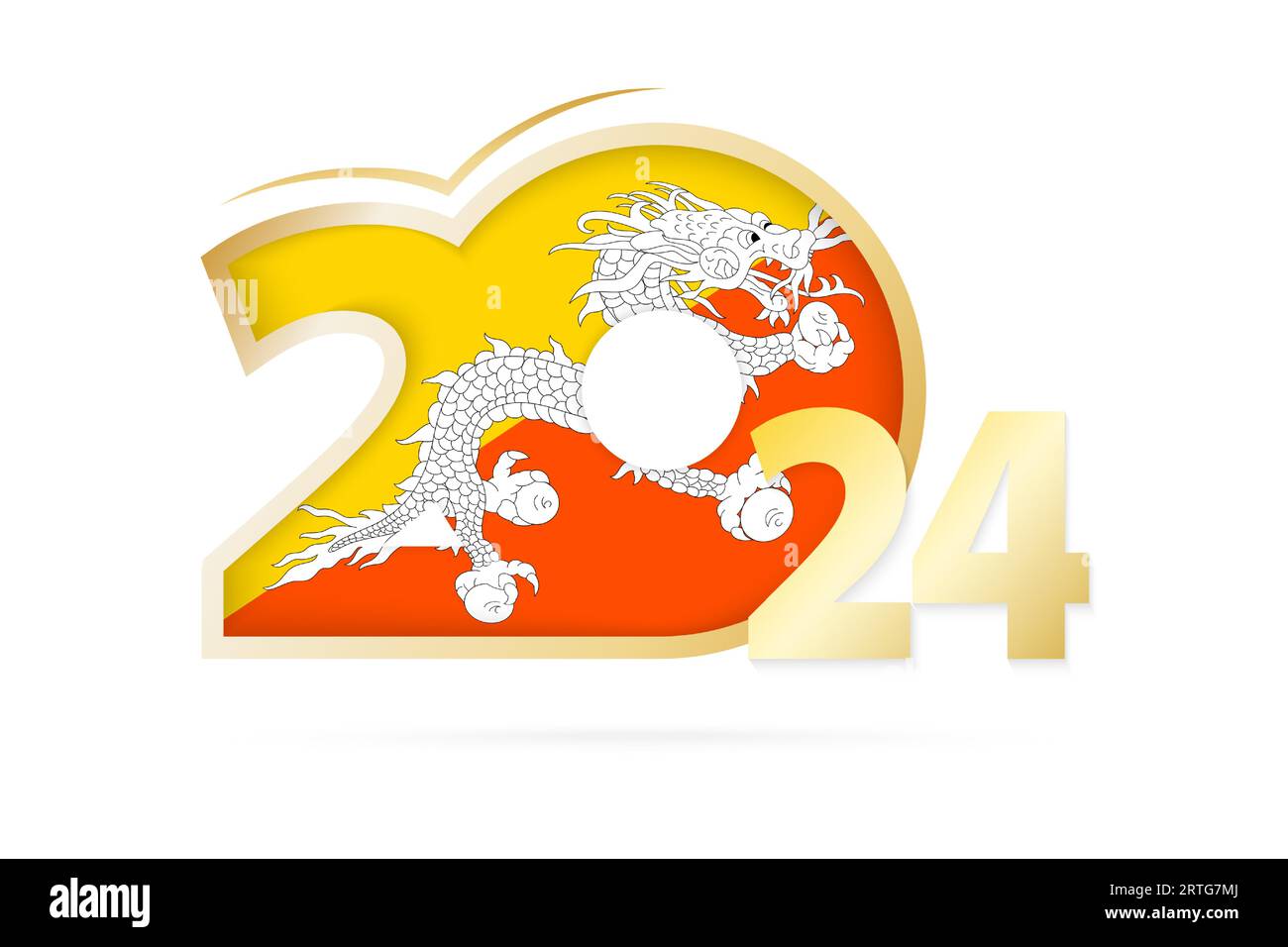 2024 year dragon number Stock Vector Images - Alamy