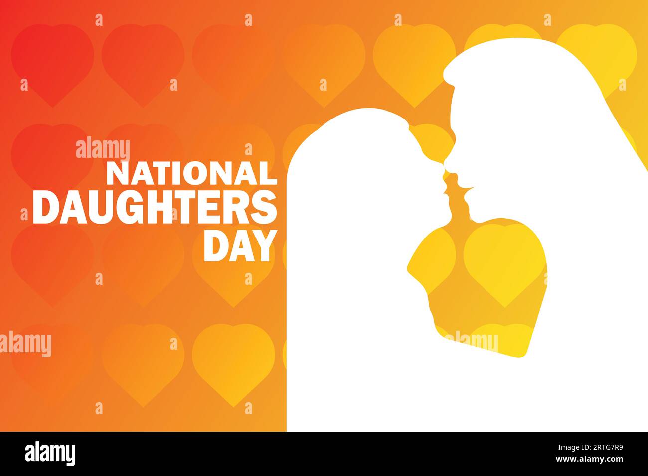 Vector illustration of a background for National Daughters Day ...
