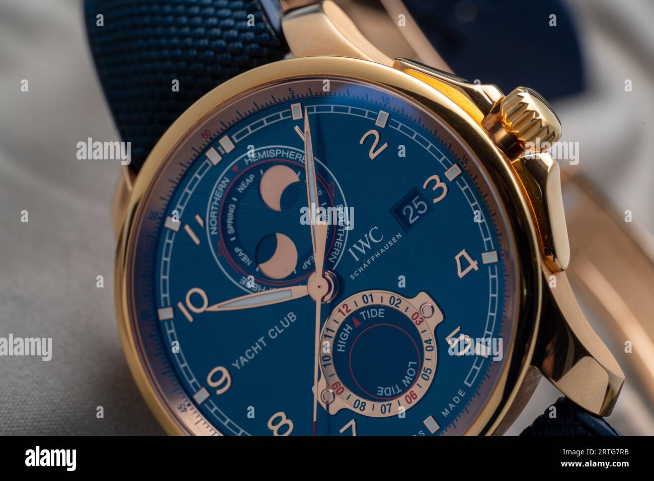 IWC Portugieser Yacht Club Moon Tide IW344001 Stock Photo - Alamy