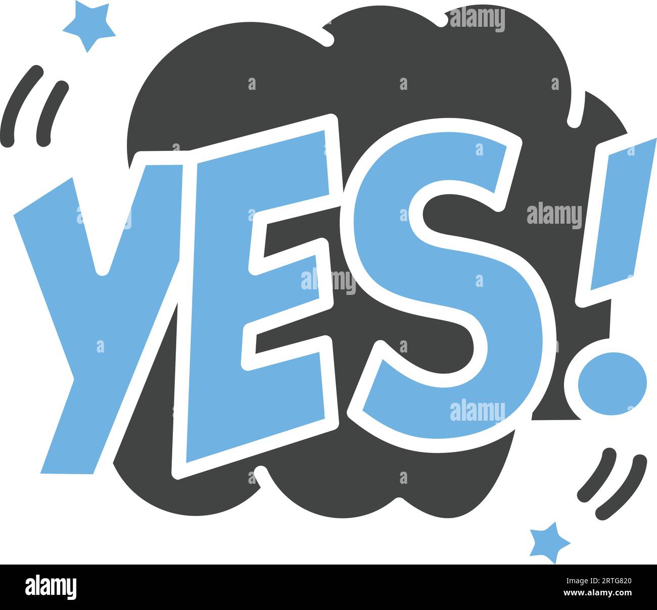 Yes Bubble Icon Image Stock Vector Image & Art - Alamy