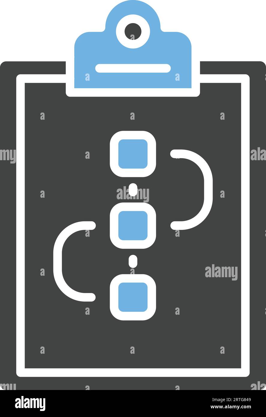 Isolated workflow icon line Stock Vector Images - Alamy