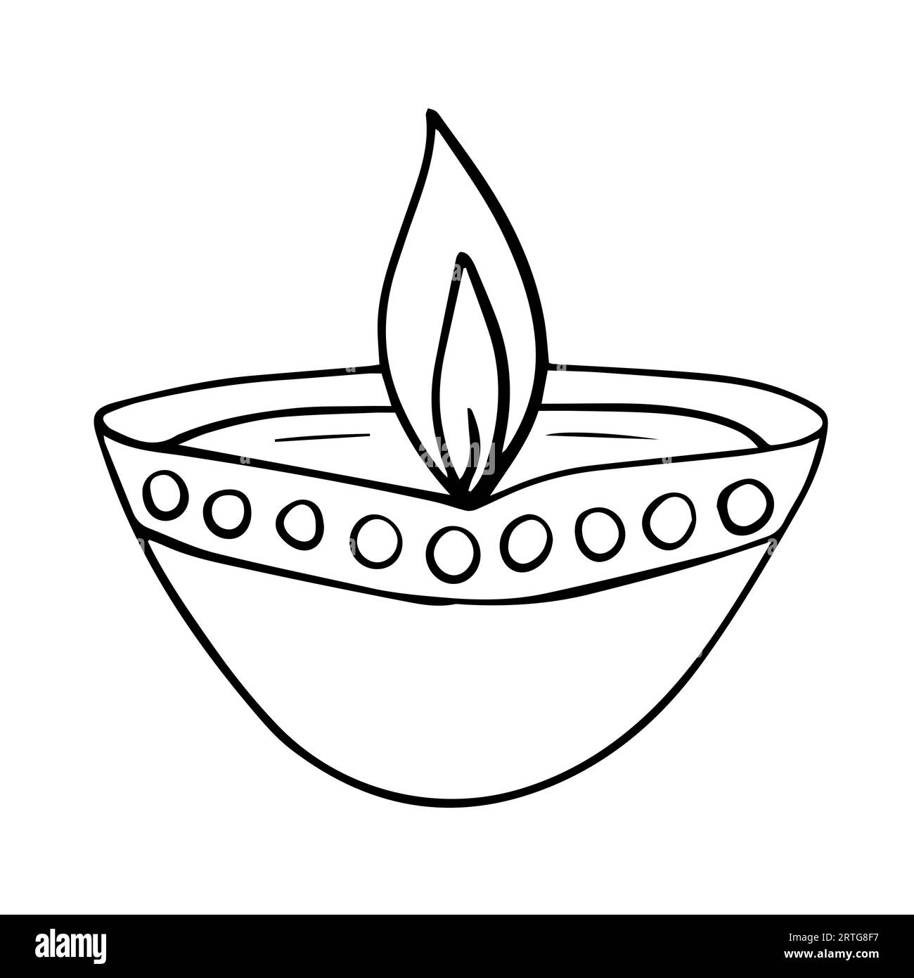 Deepavali oil lamp Black and White Stock Photos & Images - Alamy