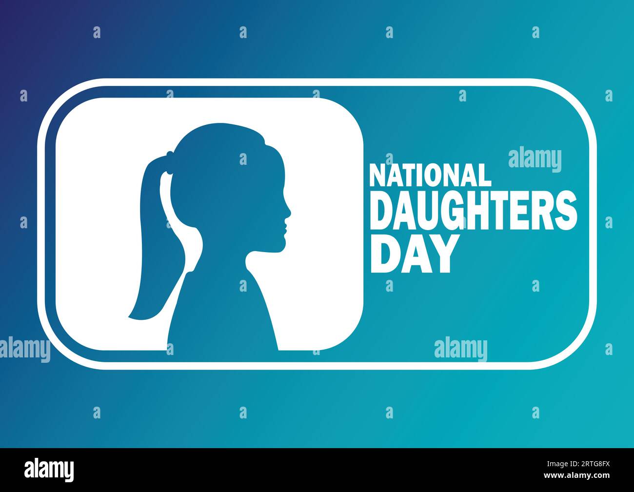National Daughters Day Vector illustration. Holiday concept. Template ...
