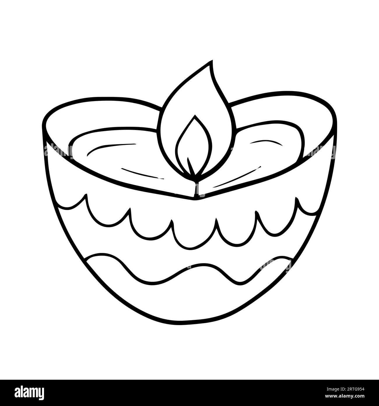 Deepavali oil lamp Black and White Stock Photos & Images - Alamy