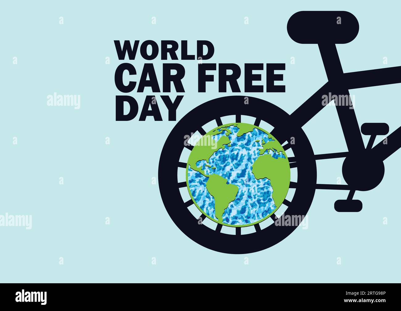 World Car Free day Vector illustration. Holiday concept. Template for background, banner, card ...