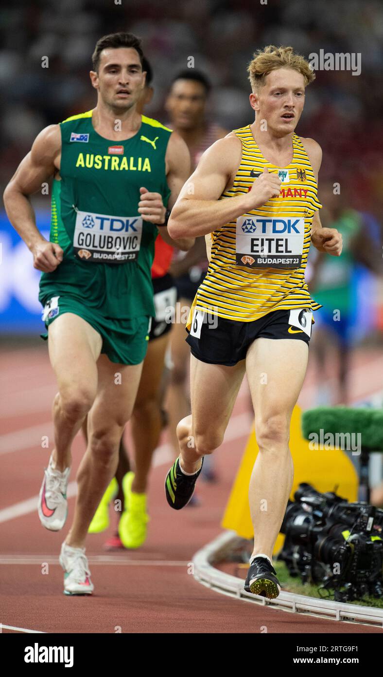 Manuel Eitel of Germany competing in the 1500m decathlon on day eight at the World Athletics ...